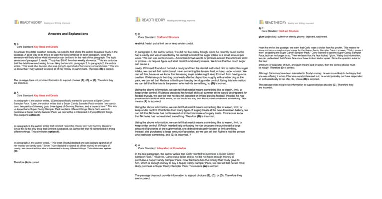 Free Reading Comprehension Worksheets for Grades 1-12 | ReadTheory