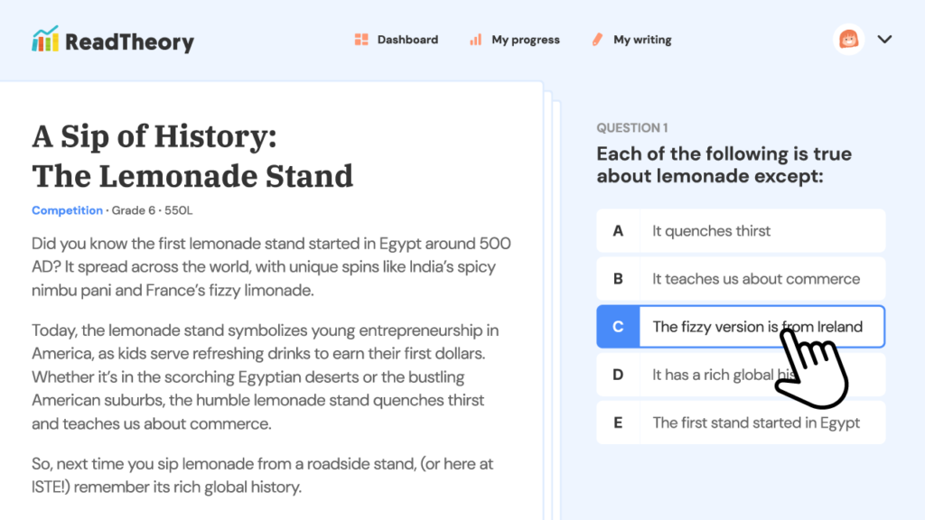 Free Reading Comprehension Test for Grades K-12 | ReadTheory